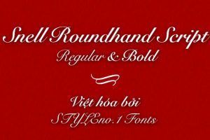 Tải + Download font chữ Snell Roundhand Script Việt hóa đẹp